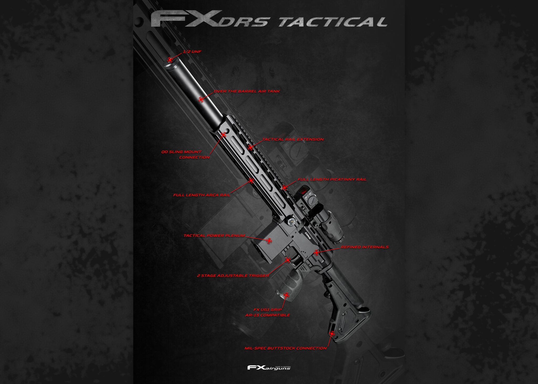 FX DRS Tactical Air Rifle - Palm Beach Airguns