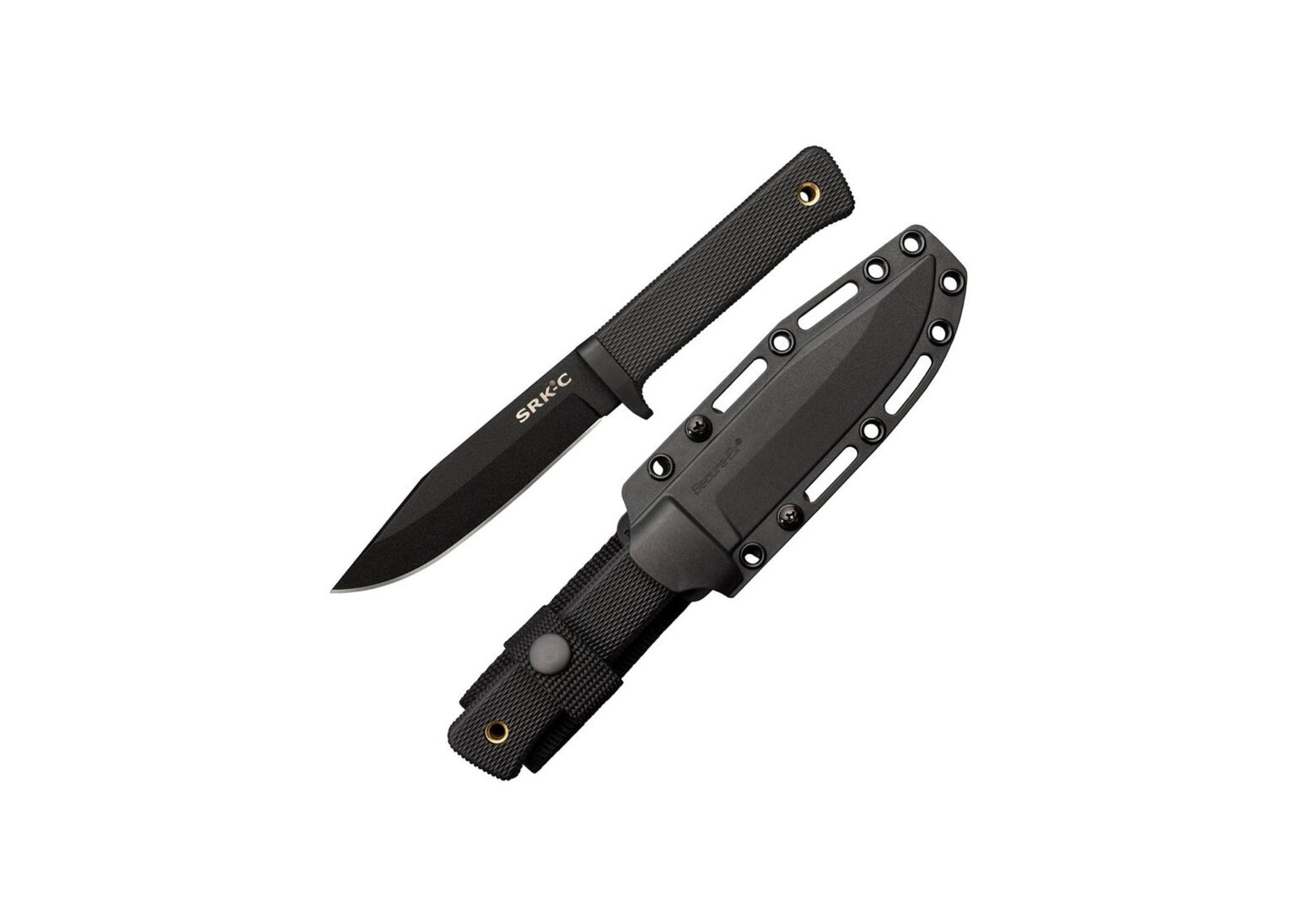 Cold Steel SRK-C Compact Fixed Blade Knife Kray-Ex (5" Black) 49LCKD ...